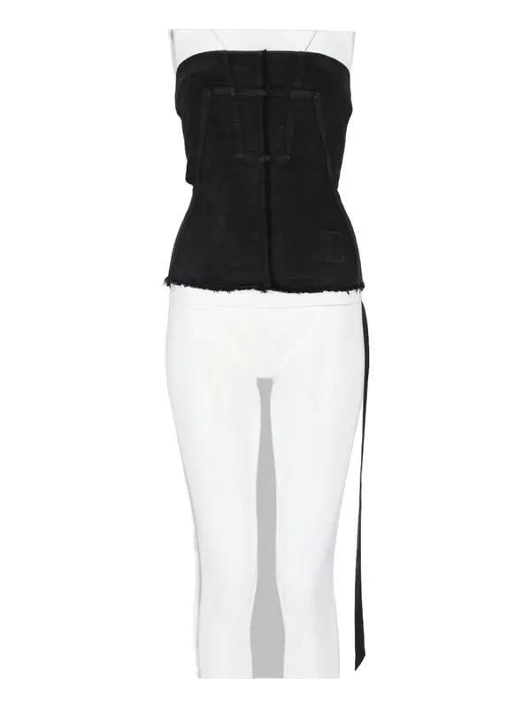 Rick Owens Top Splintered Bustier - Black