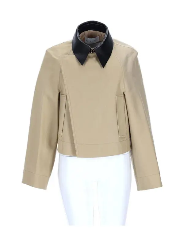Givenchy Caban Cropped In Cotone E Lana - Cream