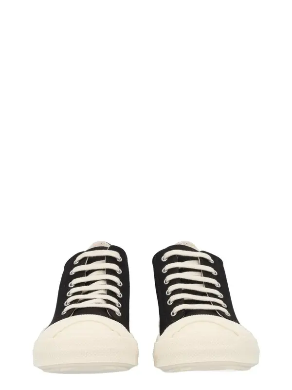 Rick Owens Sneaker Basse In Denim - Black