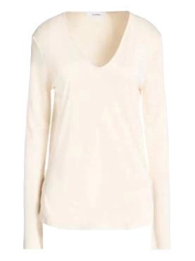 Max Mara V-neck Long-sleeve Knit Top - White