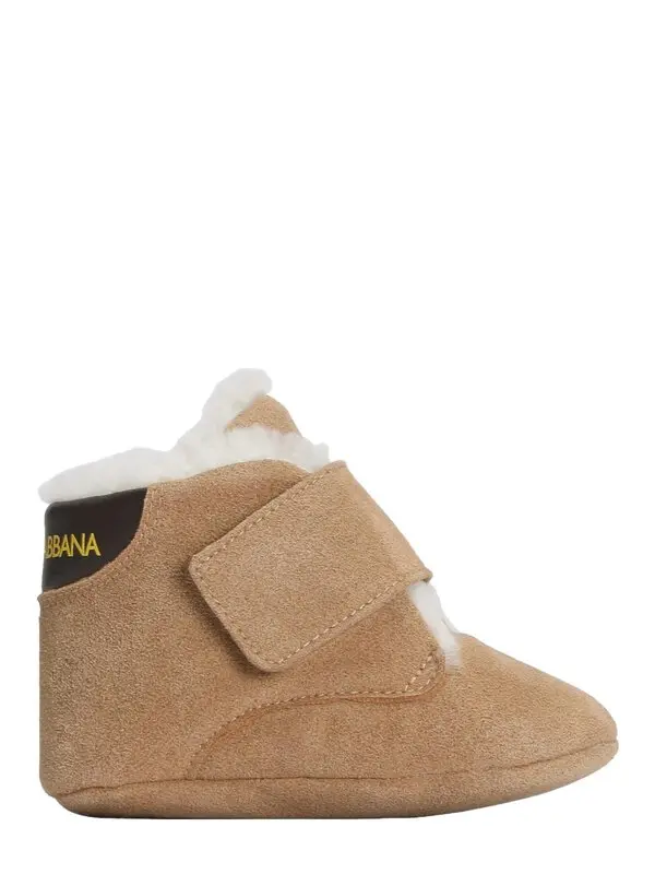 Dolce & Gabbana Velour-fabric Boots - Multicolor