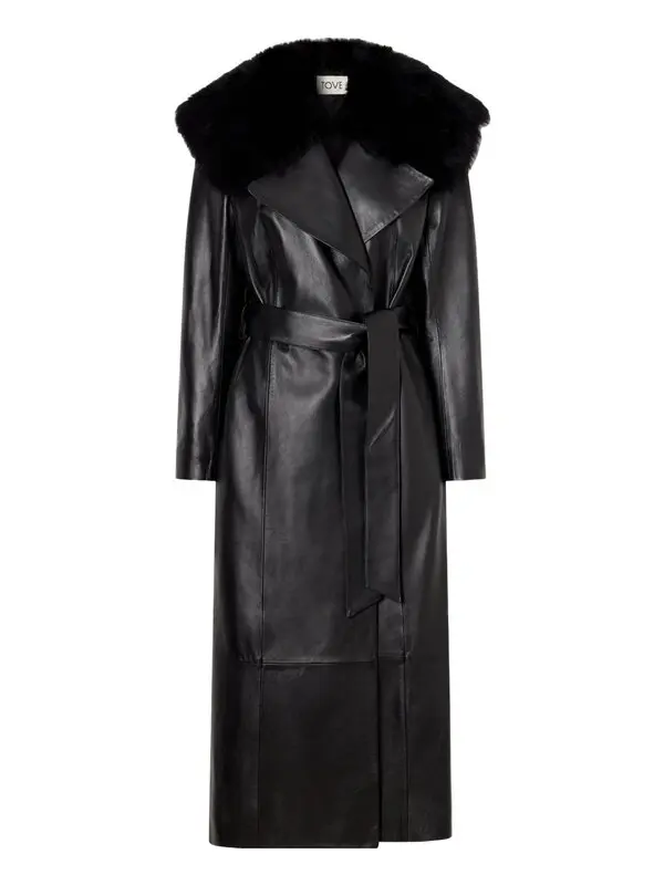 Tove Belted Coat - Black