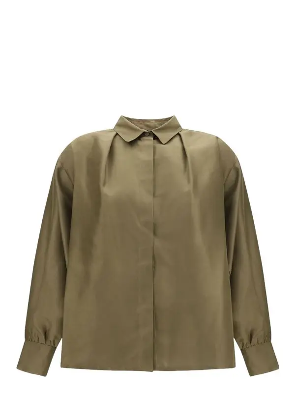 La DoubleJ La Scala Feather-trim Oversized Top - No