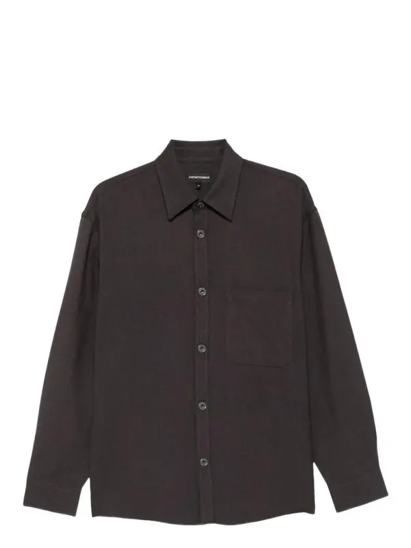 Emporio Armani Patch Detail Regular Shirt - No