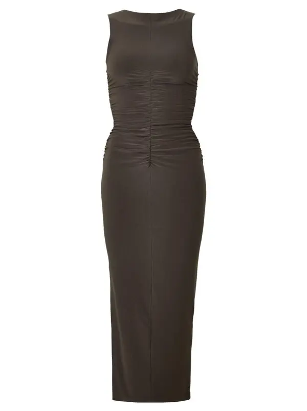 Norma Kamali Pleated Detail Dress - No