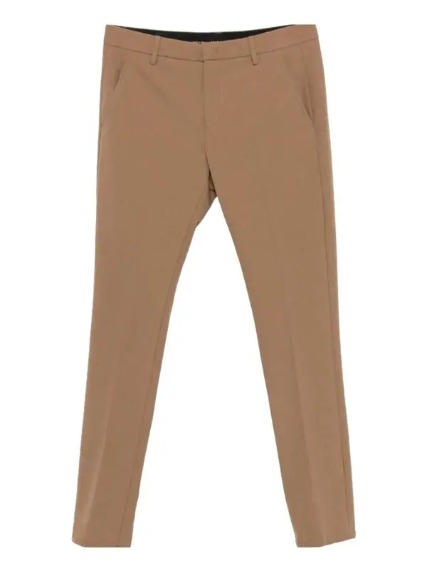 DONDUP Belt-loops Slim-fit Tailored Trousers - Brown