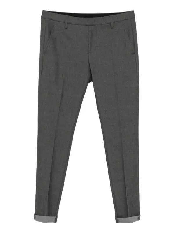 DONDUP Slim-fit Turned-up Trousers - Grey