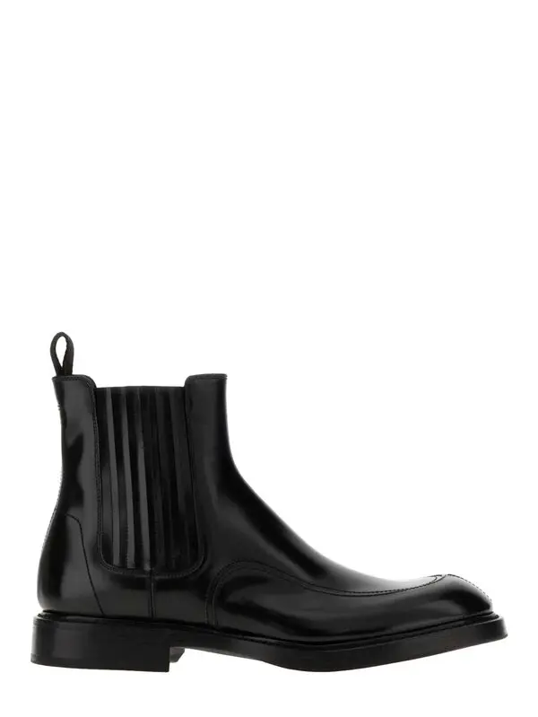 Dolce & Gabbana Dolce Gabbana Vit Brush Ankle Boots - Black