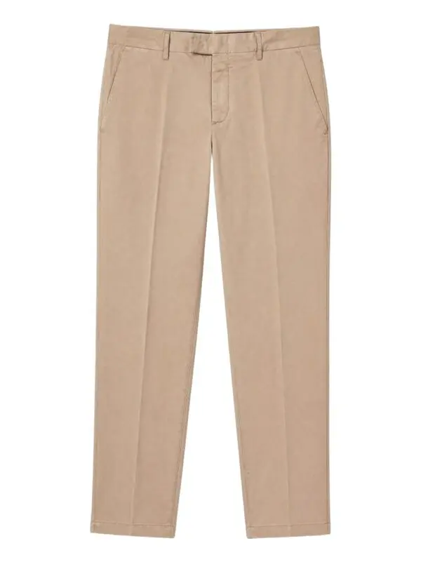 PT TORINO Straight-leg Chino Trousers - Camel