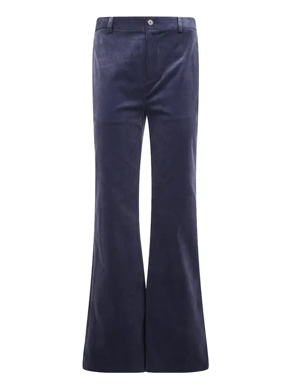 Ralph Lauren Corduroy Flared Trousers - Navy