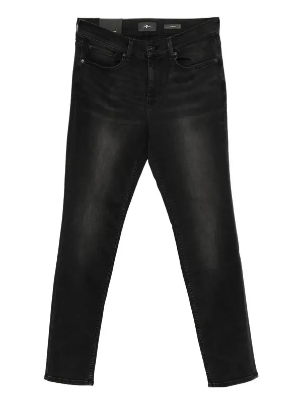 7 For All Mankind Slimmy Faded-effect Jeans - No