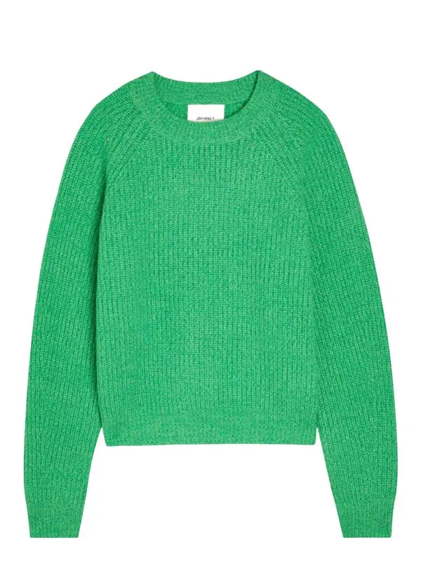 LISA YANG Ribbed Crew Neck Sweater - Green