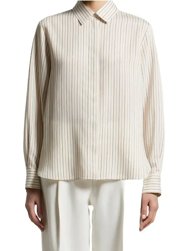 Peserico Striped Shirt - White