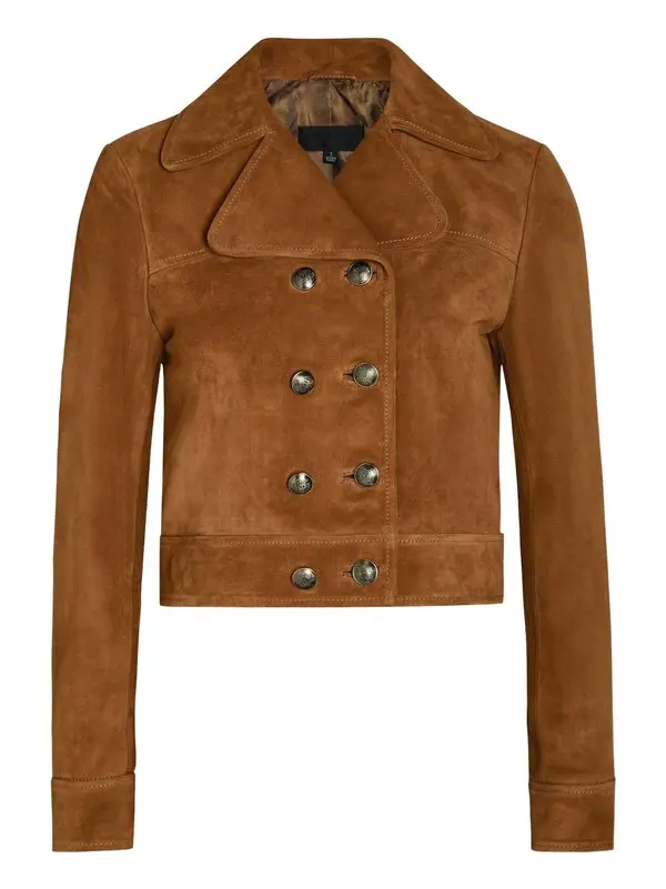 NILI LOTAN Double-breasted Casual Jacket - Camel