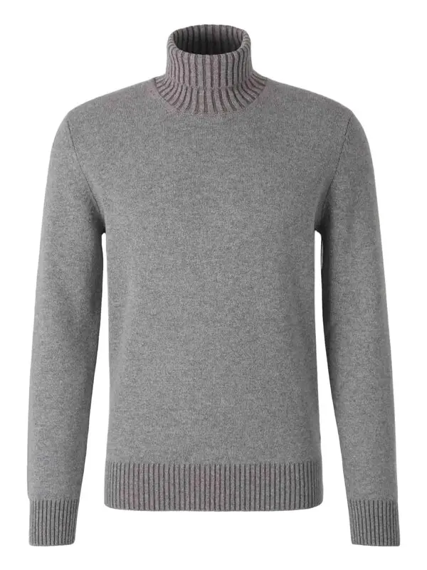 GRAN SASSO Turtleneck Knitted Jumper - Grey