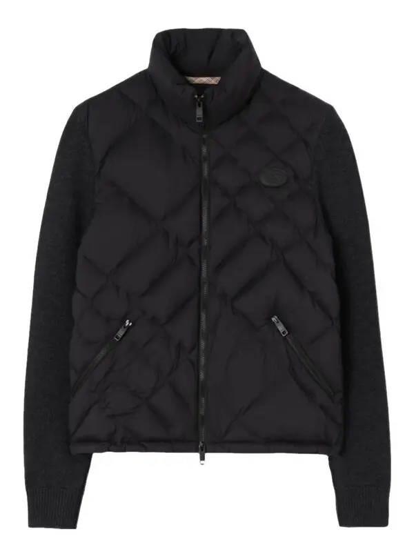 Burberry Nylon Dunsbury Puffer Jacket - Black