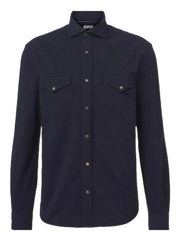 Brunello Cucinelli Cotton Shirt - Black