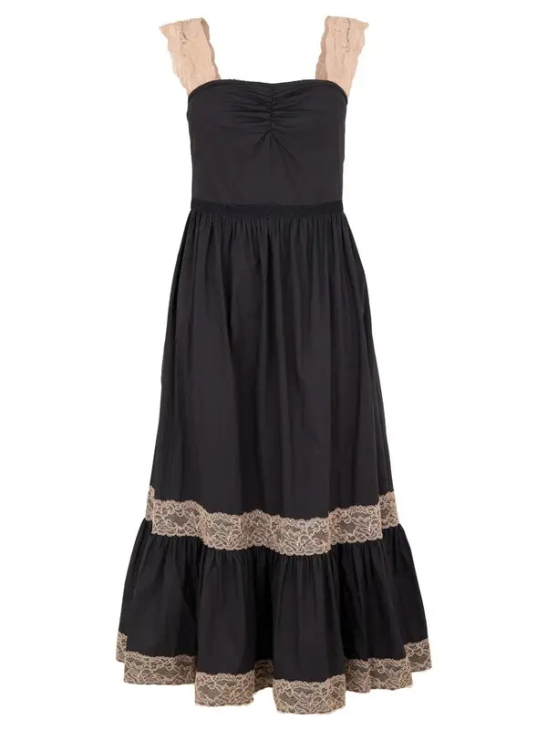 Gucci Midi Slip Dress - Black