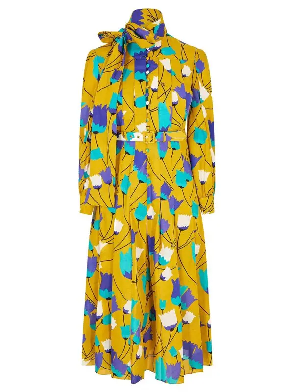 Gucci Floralprint Midi Dress - No