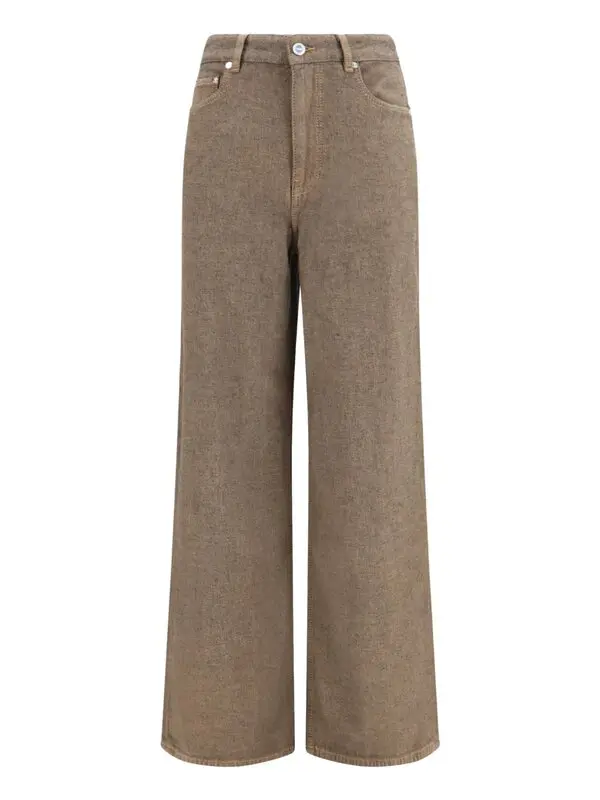 GANNI Lari Neppy Wide-leg Jeans - No