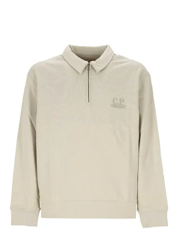 C.P. COMPANY Logo-embroidered Polo Shirt - No