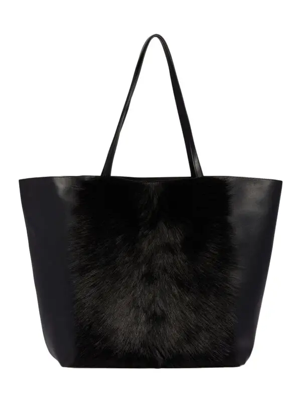 TOTEME Top Handle Tote Bag - Black