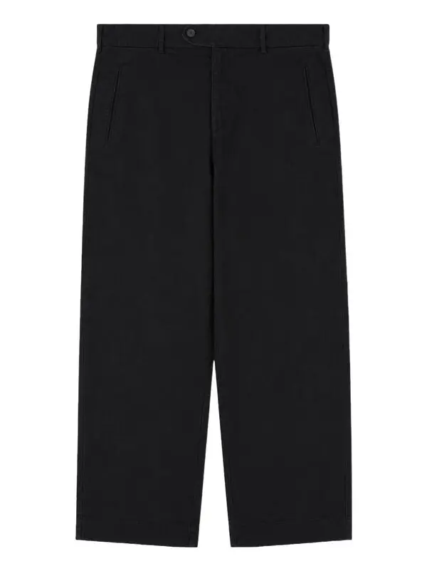 Hugo Boss Hugo Elastic-waist Wide-leg Pants - Black