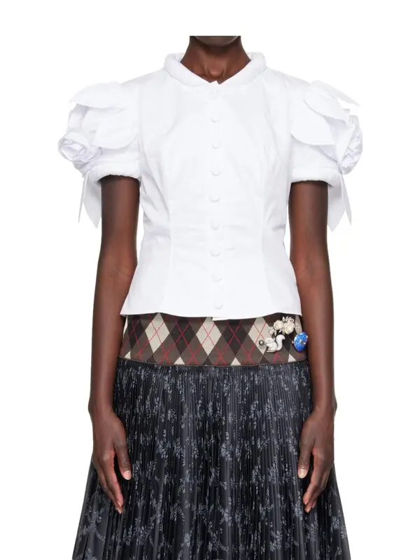 CHOPOVA LOWENA Bluestocking Shirt - White