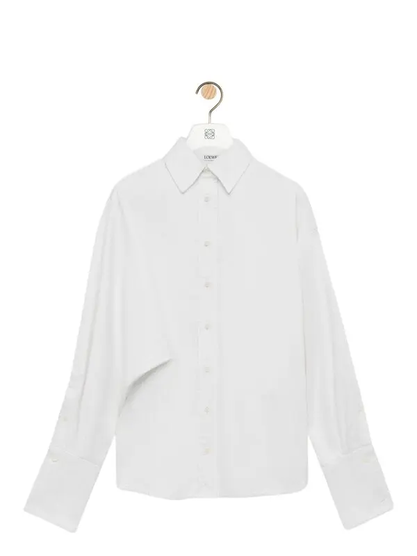 Loewe Wrap Shirt In Denim - White