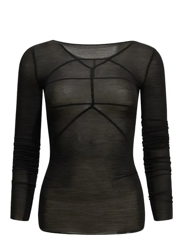 Rick Owens Ls Temple T Jersey Top - No