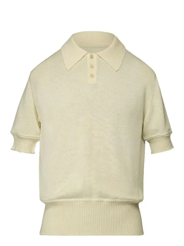 MAISON MARGIELA Knitted Polo Shirt - Nude