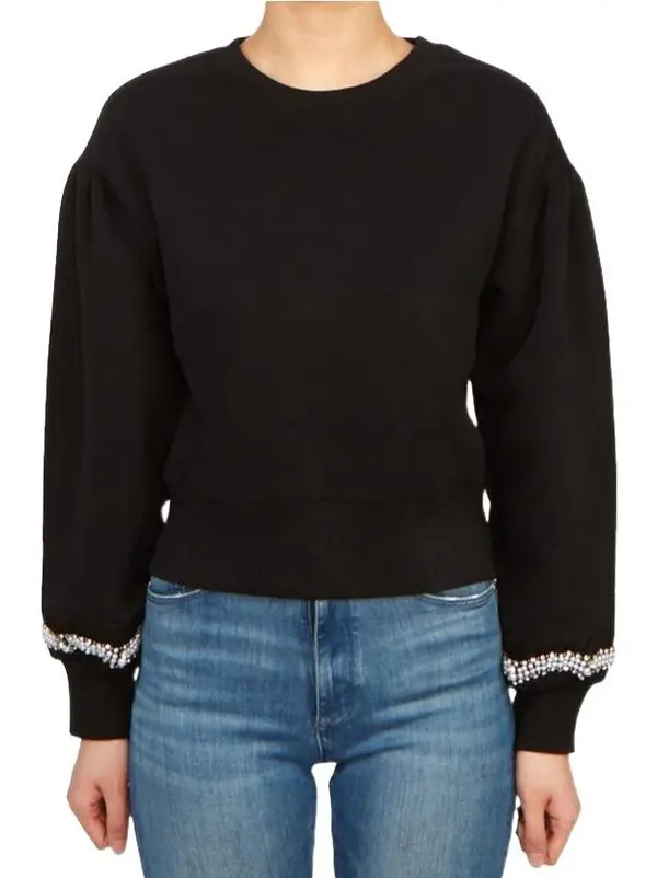 ALLSAINTS Long-sleeved Ribbed Sweatshirt - Black