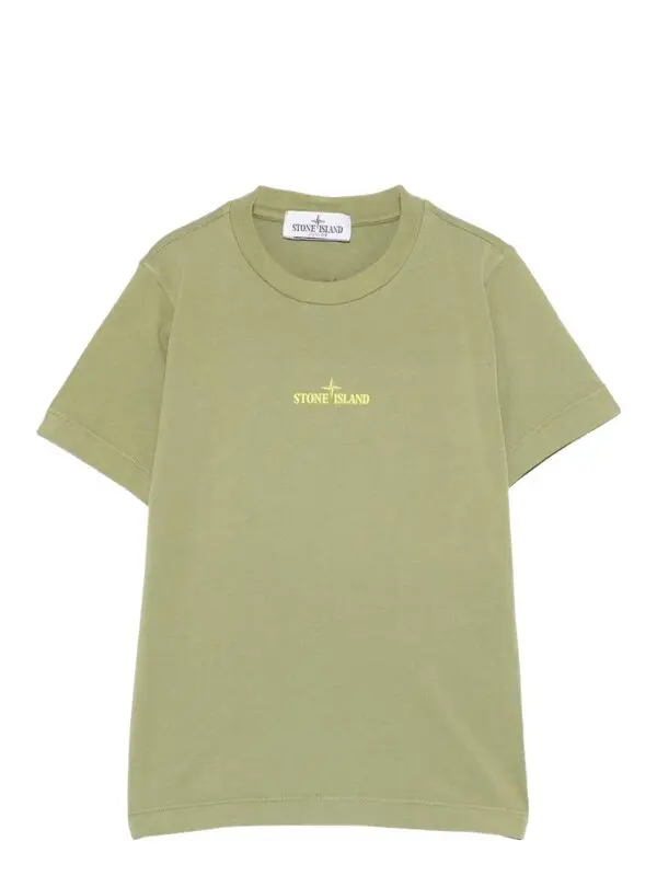 Stone Island Logo-print T-shirt - Olive Green
