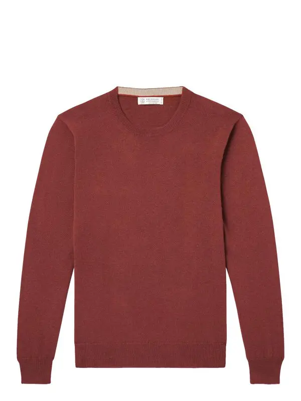 Brunello Cucinelli Cashmere Sweater - Red