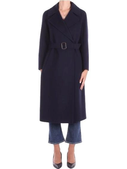 Max Mara Manu Belted Coat - Black