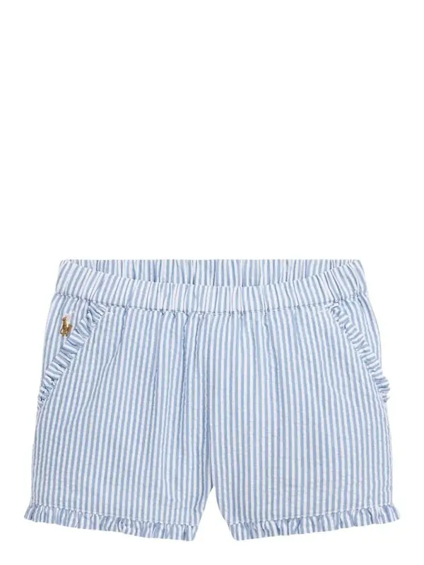 Polo Ralph Lauren Striped Seersucker Shorts - Blue/white