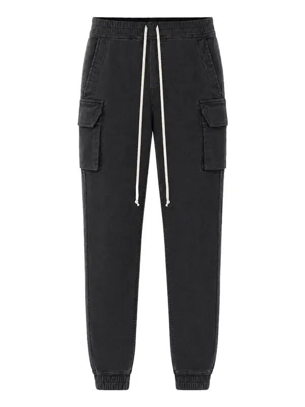 Rick Owens Jeans Cargo Mastodon Cut - Black