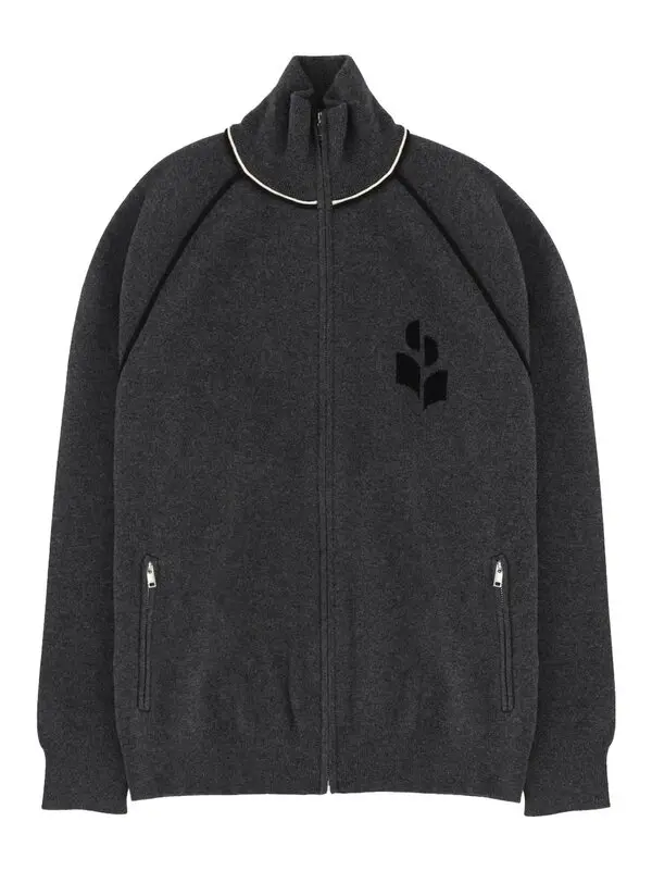 Isabel Marant Étoile Marant Felpa Sergio Con Logo - Gray