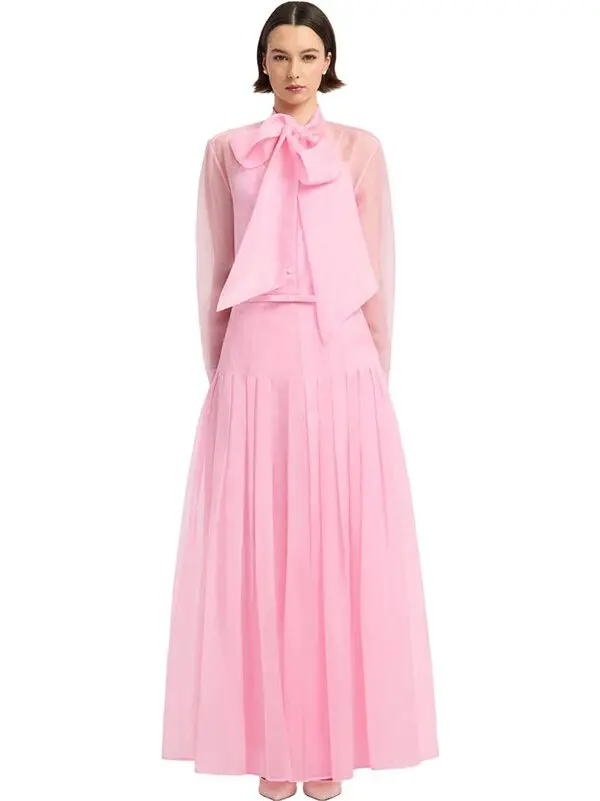 LEO LIN Juno Pleated Pants - Pink