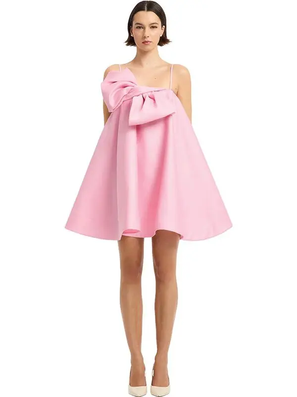 LEO LIN Chelsea Bow Mini Dress - Pink