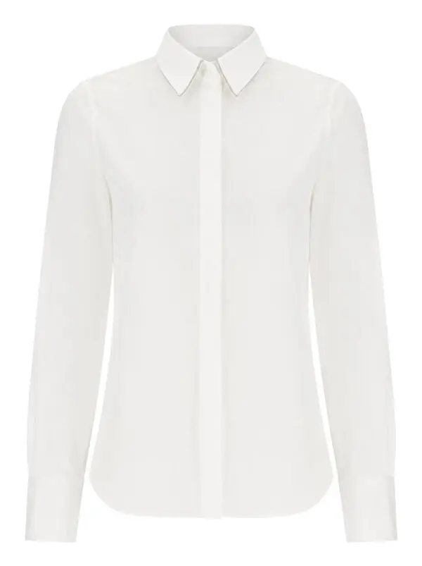 Brunello Cucinelli Camicia In Cotone - White