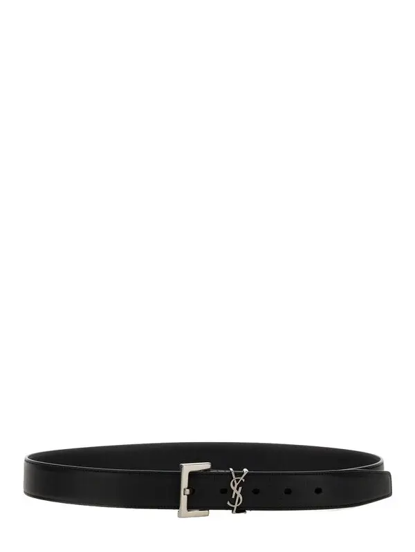 Saint Laurent Cintura Cassandre - Black