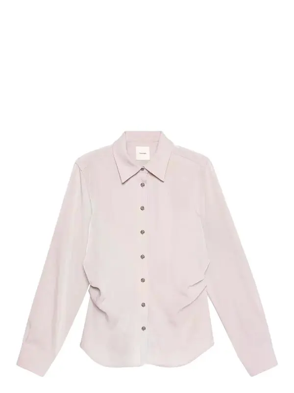 Calvin Klein Ruched-waist Shirt - Neutrals
