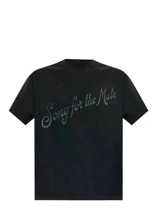SONG FOR THE MUTE Logo-print T-shirt - Black