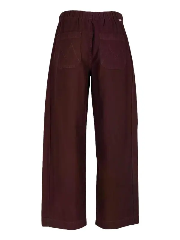 MOTHER The Drawn Full Pipe Flood Jeans - Red