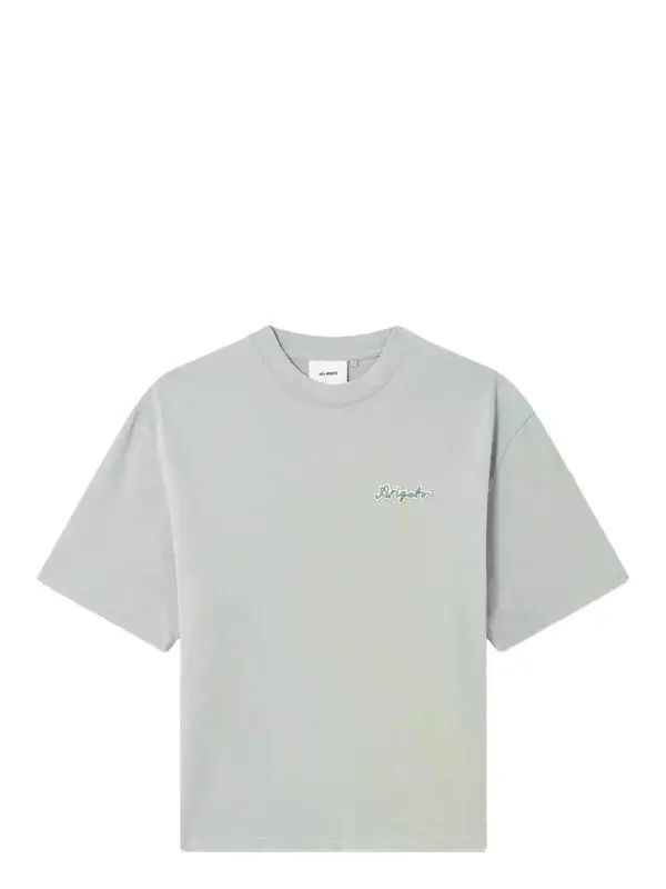Axel Arigato Logo-embroidered T-shirt - Blue