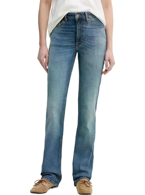 BENETTON Faded Bootcut Jeans - Blue