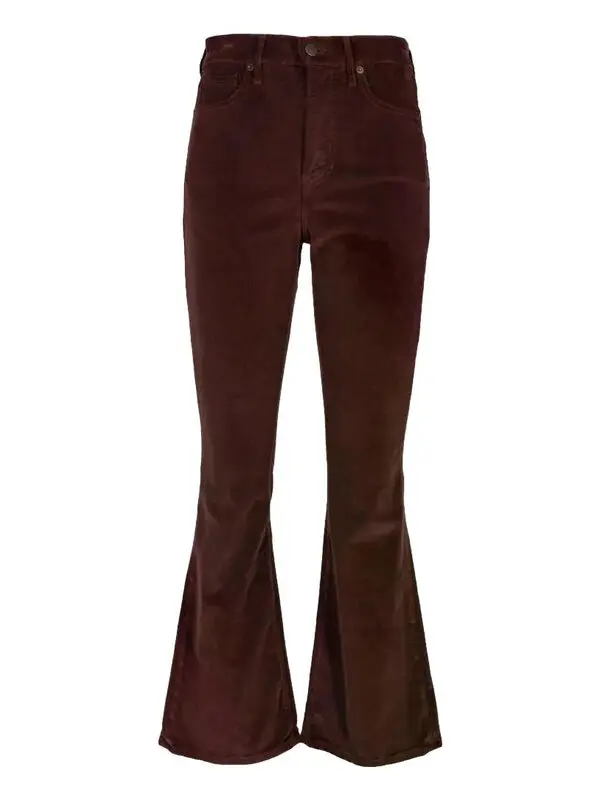 Veronica Beard Carson Corduroy Flared Jeans - Red