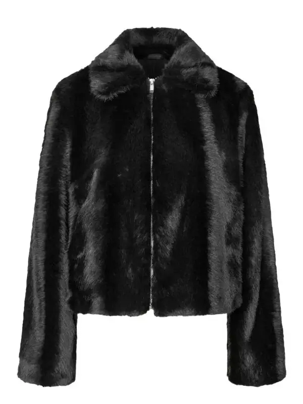 Samsøe Samsøe Salyllo Faux-fur Jacket - Black