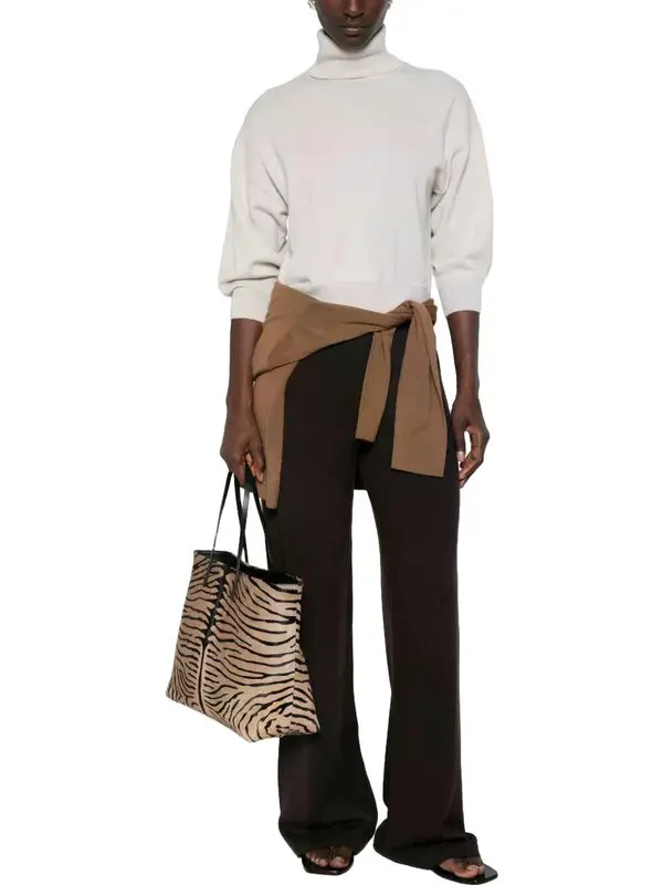 Max Mara Mmlbreak Three-quarter-sleeve Sweater - Neutrals